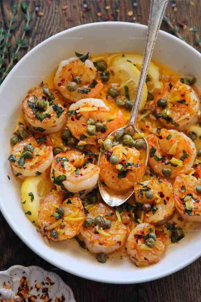 Zingy Shrimp Scampi with Capers Recipe: A Taste of Coastal Magic ...