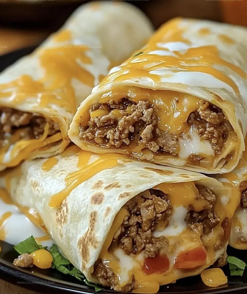 The Ultimate Cheesy Beefy Burrito Delight Recipe You'll Crave ...