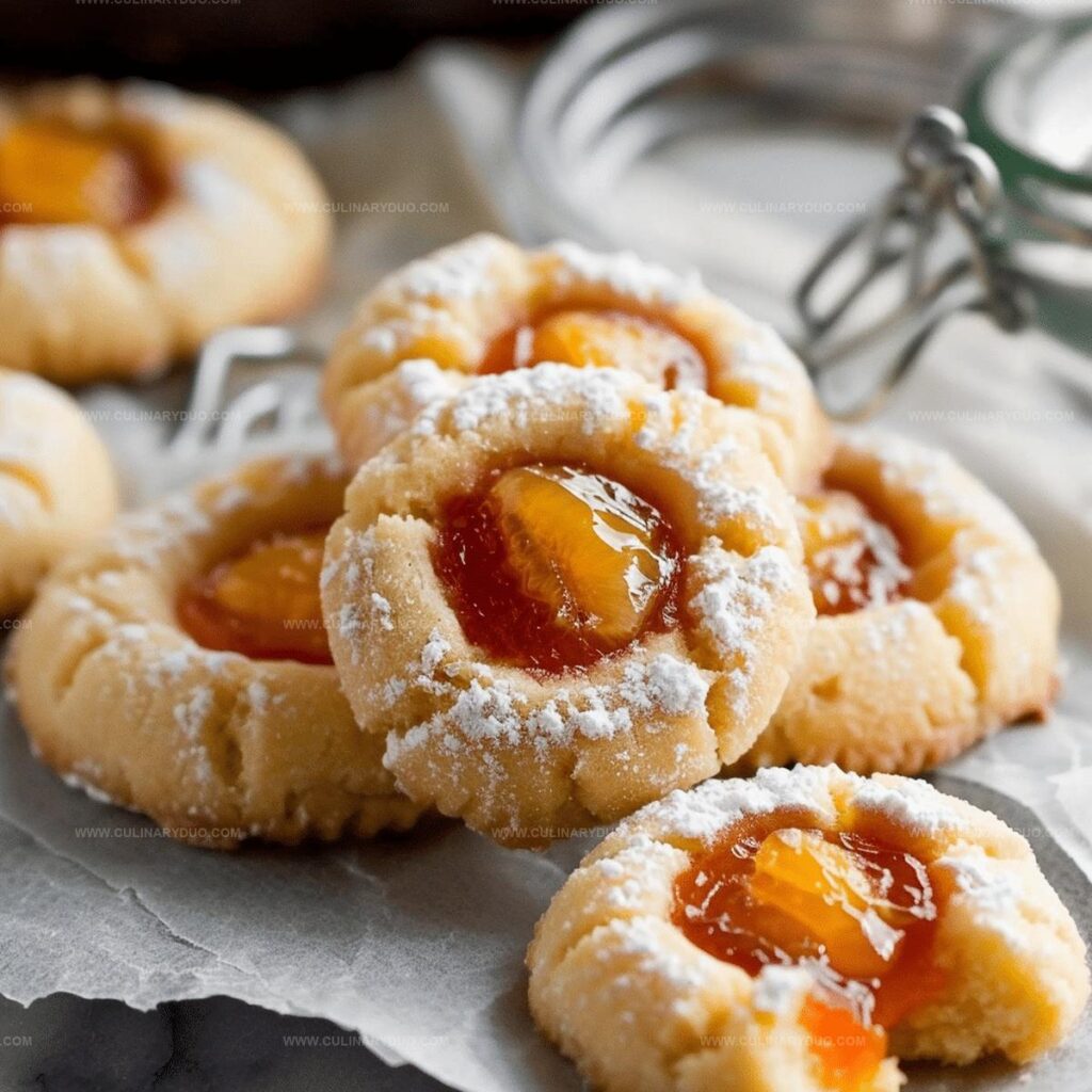 Easy Apricot Cream Cheese Thumbprint Cookies Recipe for All - Culinary Duo