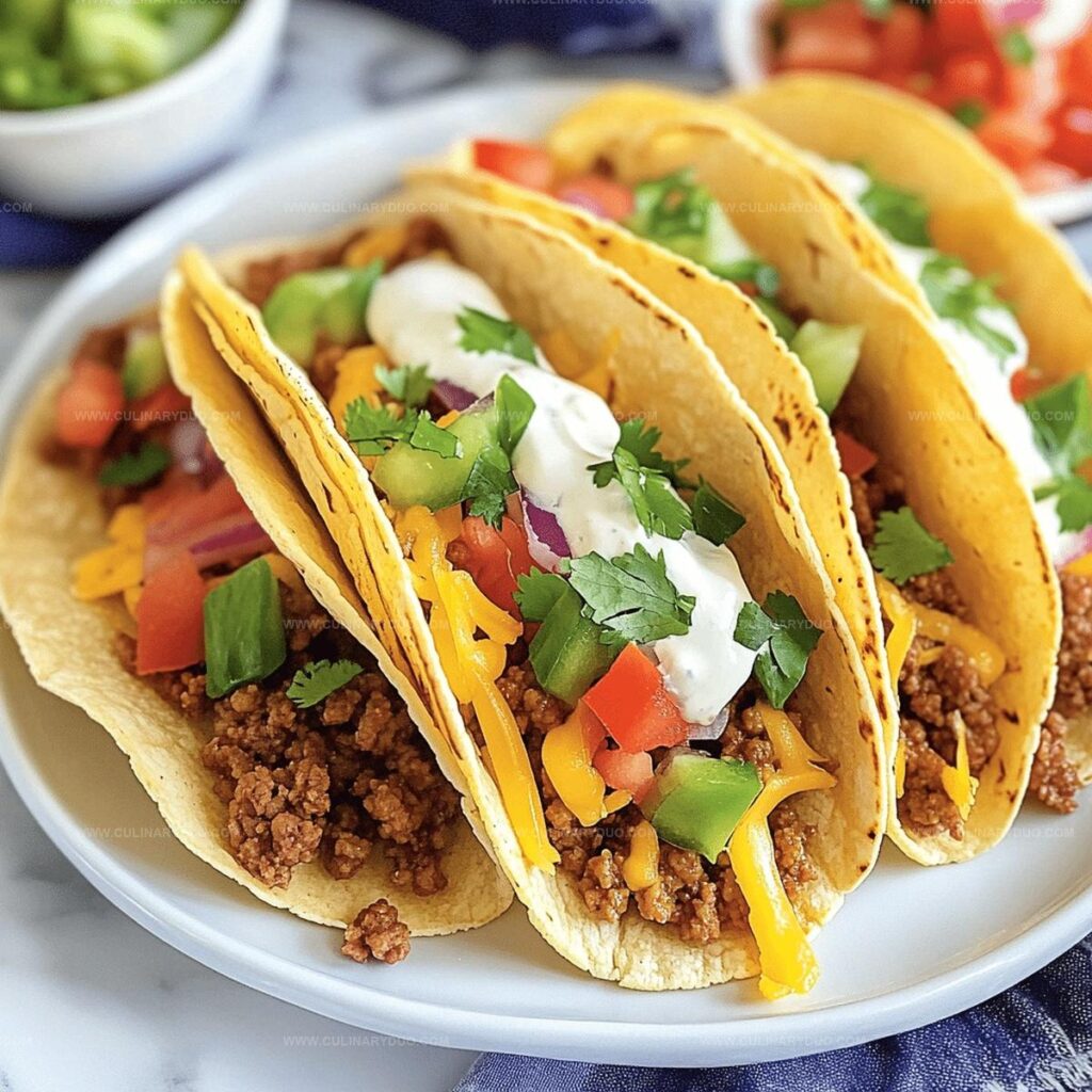 Easy Homemade Ground Beef Tacos Recipe: A Family Favorite - Culinary Duo