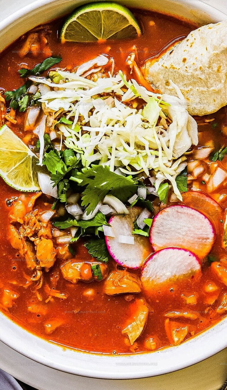 Savory Red Pozole with Chicken Recipe: A Hearty Mexican Classic ...
