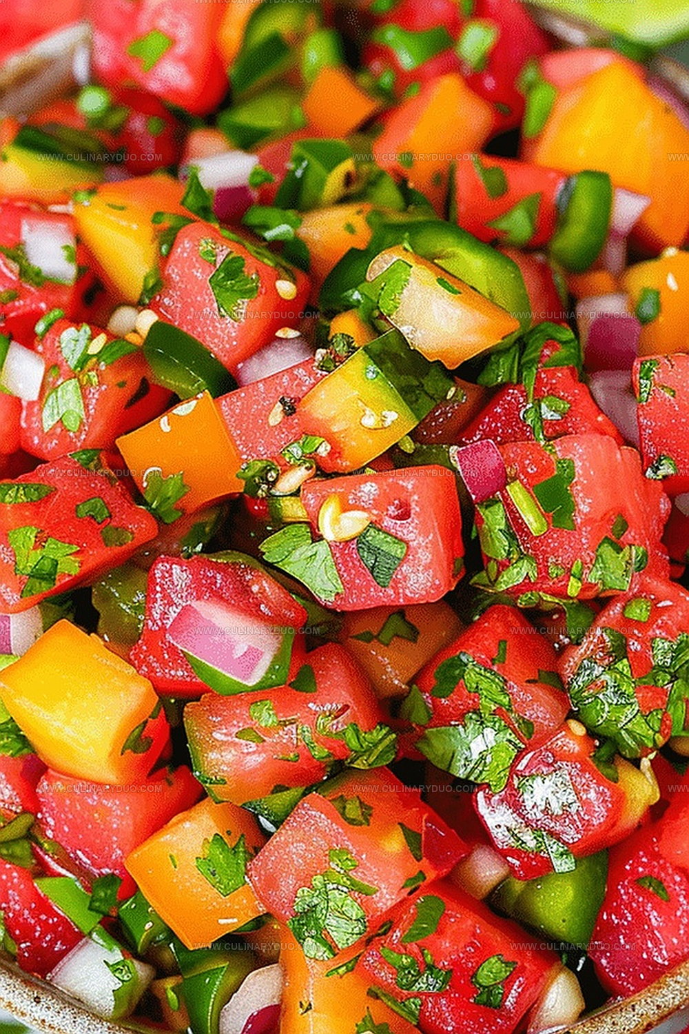 Zesty Watermelon Salsa Recipe: Summer's Juiciest Party Dip - Culinary Duo