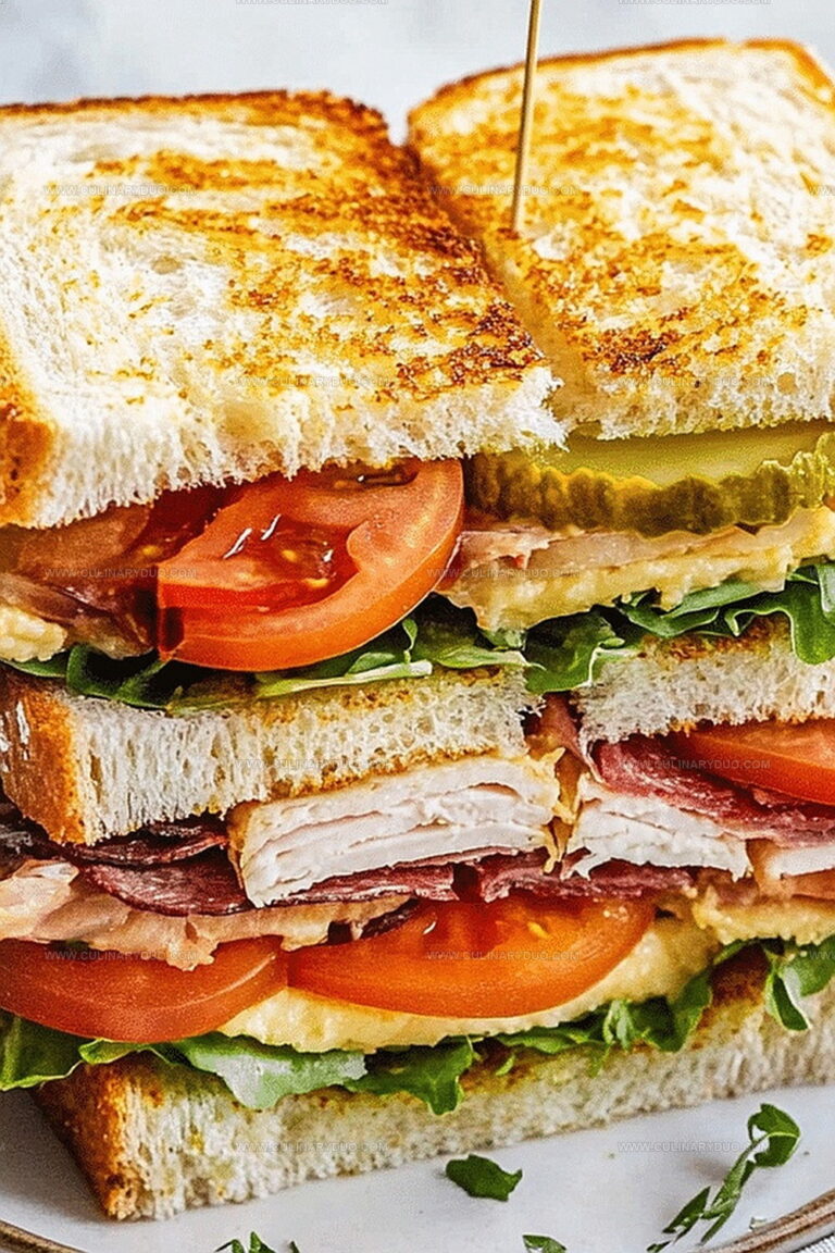 Easy Club Sandwich Recipe: Stack Up Comfort in Every Bite - Culinary Duo